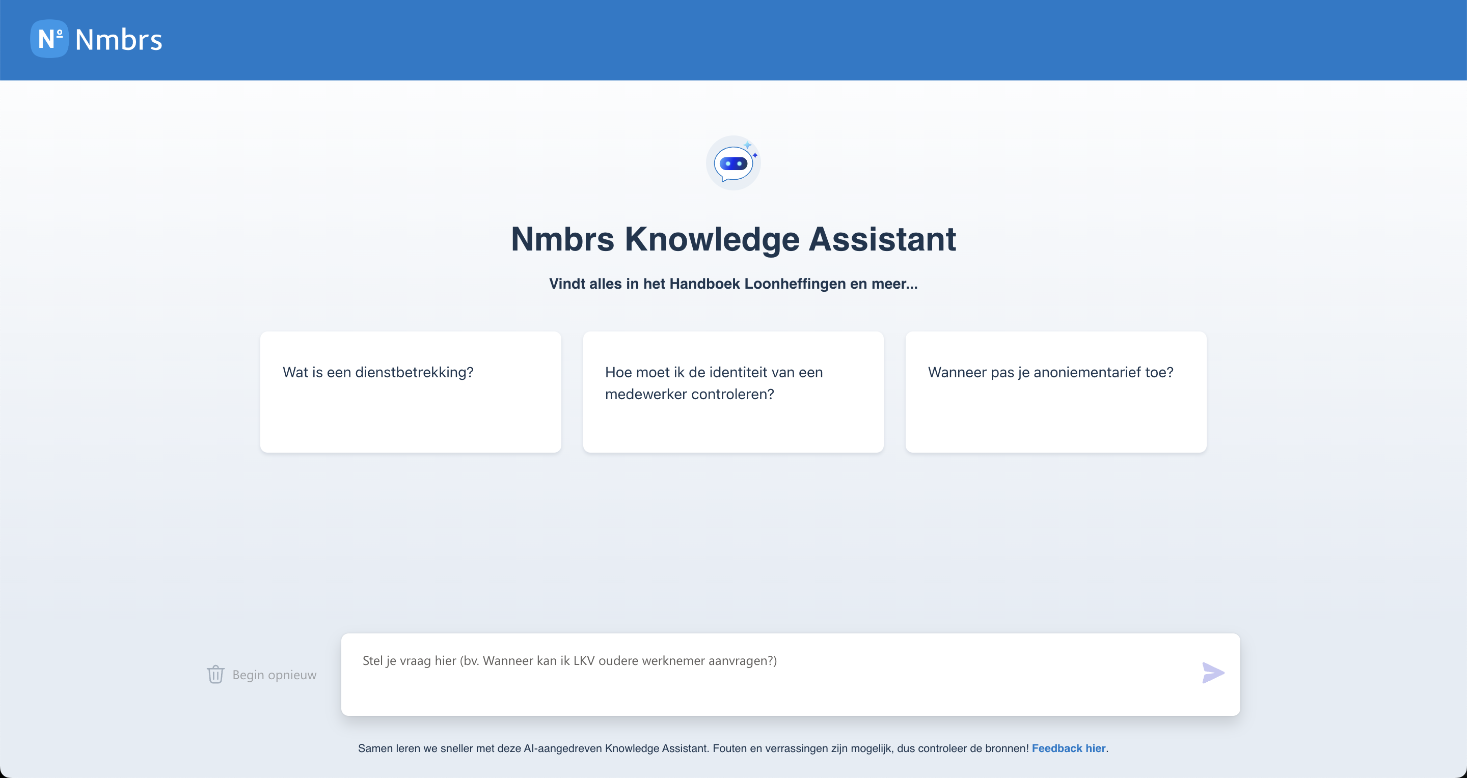 Nmbrs Knowledge Assistant – Nmbrs Kennisbank