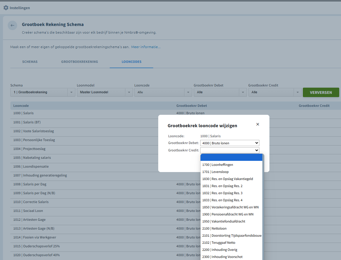 Grootboekrekeningschema's aanmaken en toepassen – Nmbrs Kennisbank
