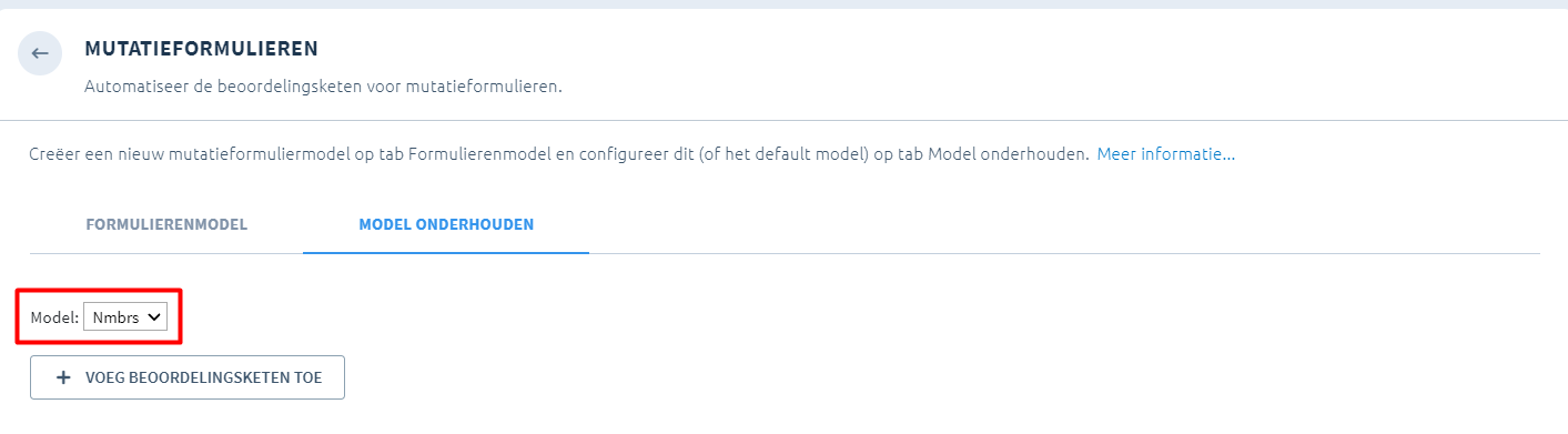 Mutatieformulieren inrichten (Business) – Nmbrs Kennisbank